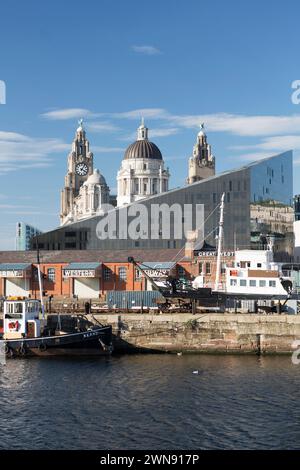 Historic waterfront blending modern architecture and classic landmarks ...