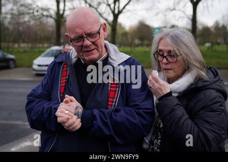 Harry Dunn's father Tim Dunn embraces family friend Radd Seiger after ...
