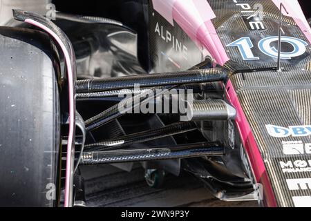 Alpine F1 Team A524, mechanical detail rear wing aerodynamism ...