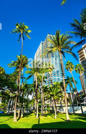 Fort DeRussy Beach Park in Honolulu - Oahu Island, Hawaii Stock Photo ...