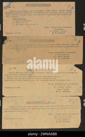 Indonesian War Propaganda: Makloemat Ke-7 Merdeka Stock Photo - Alamy