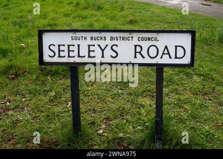 Beaconsfield, UK. 1st March, 2024. Floral tributes outside a house in ...