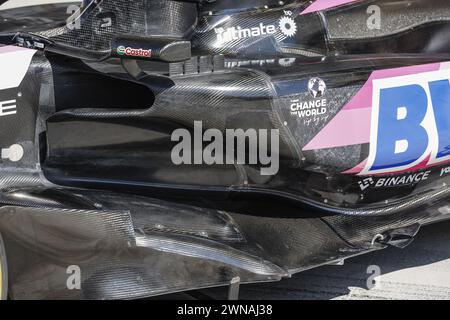 Alpine F1 Team A524, mechanical detail rear wing aerodynamism ...