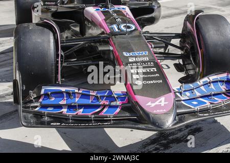 Alpine F1 Team A524, mechanical detail rear wing aerodynamism ...