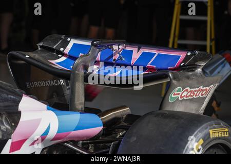 Alpine F1 Team A524, mechanical detail front wing aerodynamism ...