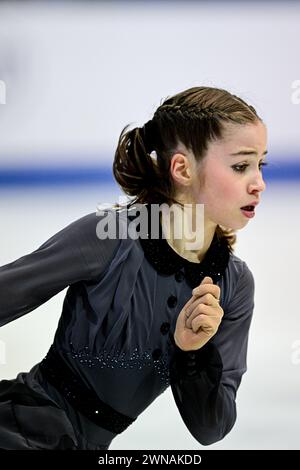 Elina GOIDINA (EST), during Junior Women Short Program, at the ISU ...