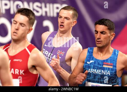 Great Britain's Adam Fogg (centre) competes in the Men's 1500 Metres ...