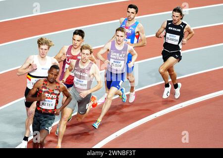 Great Britain's Callum Elson (centre) in the Men's 1500 Metres Heat 4 ...