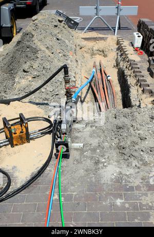 fiber optic cables for online communication, telecommunications ...