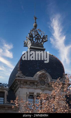 Stunning architectural detail av diagonal in Barcelona Stock Photo - Alamy