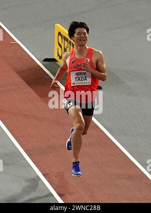 Japan's Shuhei Tada competes in the Men's 60 Metres Final during day ...
