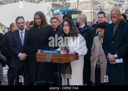Devorah Halberstam, mother of Ari Halberstam speaks during 30th ...