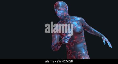 Human body connections, illustration Stock Photo - Alamy