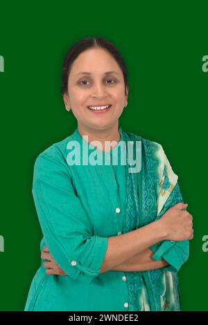 Close-up joyful proud asian assertive girl introduce herself, pointing ...