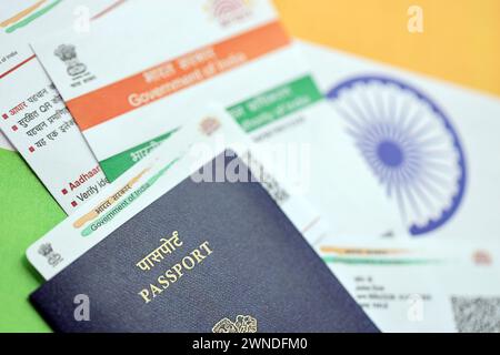 Indian Aadhaar card from Unique Identification Authority of India on ...