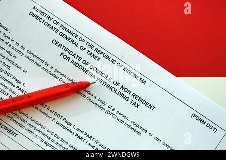 Indonesian tax form DGT certificate of domicile of non resident for ...