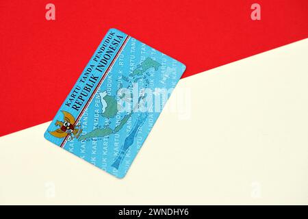 Indonesian national electric identity card called E-KTP or Kartu Tanda ...