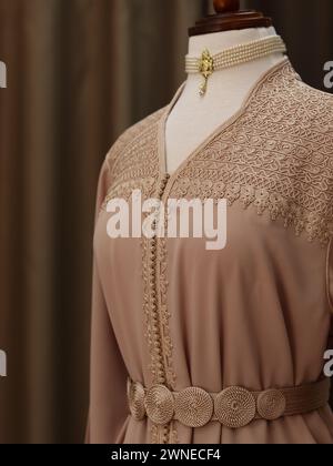 Authentic Moroccan caftan traditional Moroccan craftsmanship Stock ...