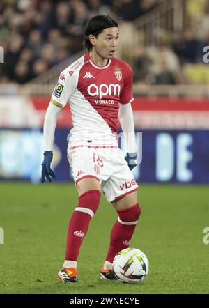 Takumi MINAMINO of Monaco during the French championship Ligue 1 football match between Paris ...