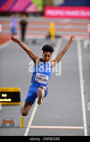 Mattia Furlani (ITA) Long Jump Men during the Meeting de Paris Indoor ...