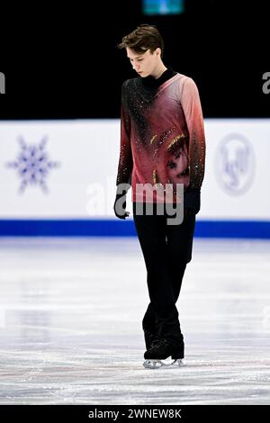 Daniel MARTYNOV (USA), during Junior Men Free Skating, at the ISU World ...