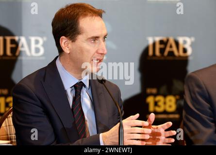 The FA Chief Executive Officer Mark Bullingham during a press ...