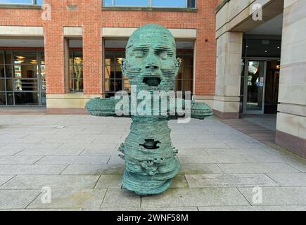Eco sculpture outside McClay library. Queens university Belfast ...