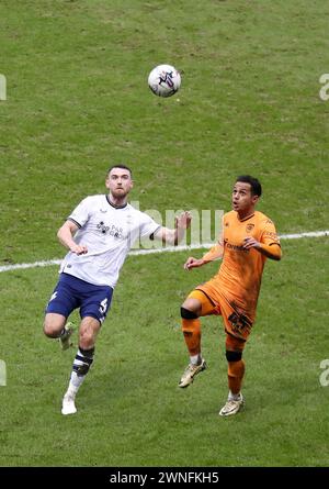 Hull City's Fabio Carvalho (left) scores their side's first goal of the ...