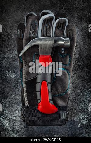 Mini Stabby Safety Claw hammer With Comfortable Soft Hnadle Stock Photo ...