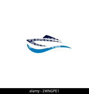 VM Boat Logo. Abstract Ship Logo Stock Vector Image & Art - Alamy