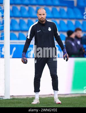 Predrag Rajkovic of RCD Mallorca warms up during the Spanish League ...