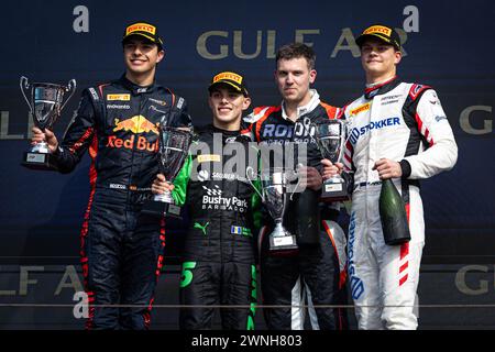 Podium, MALONEY Zane (bar), Rodin Motorsport, Dallara F2 2024, portrait ...