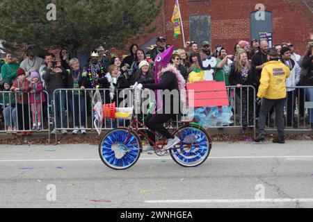 Bud Light Parade 2024 in St. Louis, Missouri, USA during the Mardi Gras ...