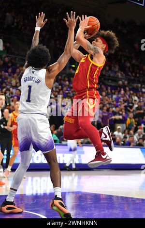 March 02, 2024: USC Trojans forward DJ Rodman (10) and Washington ...