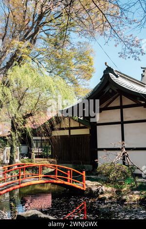Yamanashi, Japan - April 9, 2023 : Shimoyoshida village and Fuji ...