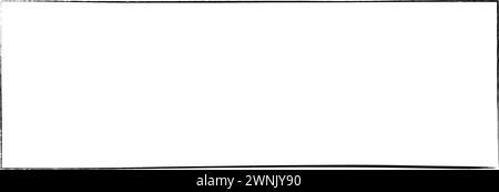 Frame rectangle elongated element, outline border grunge shape icon ...