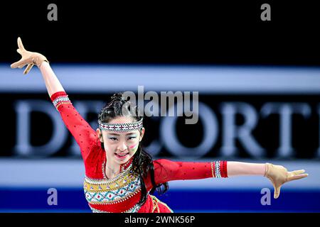 Yu-Feng TSAI (TPE), during Exhibition Gala, at the ISU World Junior ...
