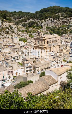 town of Scicli in southern Sicily at night on September 9, 2025 ...