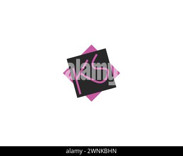 creative letter KS logo design vector template Stock Vector Image & Art ...