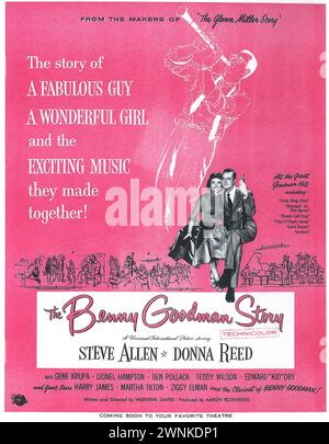 Donna Reed & Steve Allen Film The Benny Goodman Story (1957) Characters ...