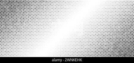 Rhombus gradient corner halftone texture. Diamond shape dot fading ...