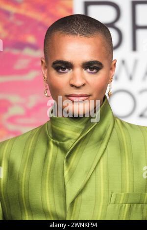 London, UK. Layton Williams photographed attending the BRITS Awards at ...