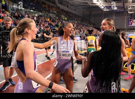 Great Britain's Jessie Knight and Hannah Kelly in action in the Women's ...
