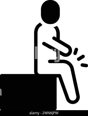 Vector illustration of suffering and injury symbol. Collection of ...