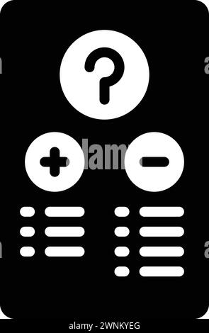 Pros and cons icon vector logo set collection for web app ui Stock ...