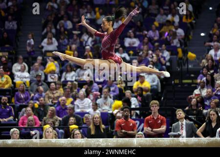 Alabama's Shania Adams during an NCAA gymnastics meet on Friday, Jan ...