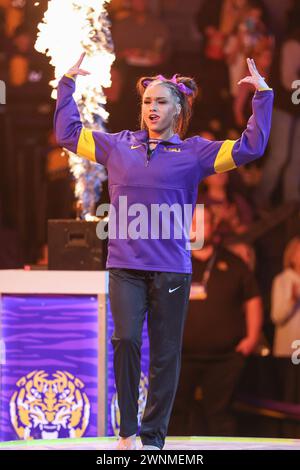 Baton Rouge, LA, USA. 01st Mar, 2024. LSU's Alexis Jeffrey is ...