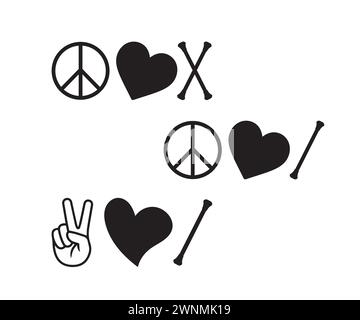 arrow peace icon vector illustration design template Stock Vector Image ...