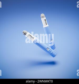 Two injectors dosing pens for subcutaneous injection of antidiabetic ...