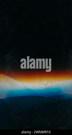 Damaged screen matrix glitch broken glass scratch Stock Photo - Alamy